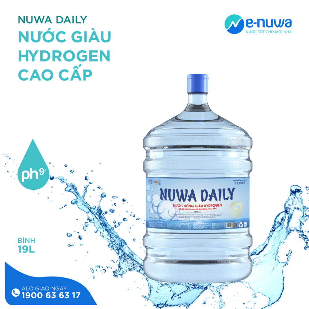 Nước uống giàu Hydrogen Công nghệ Alkaline Quantum Nhật Bản – Nuwa ...